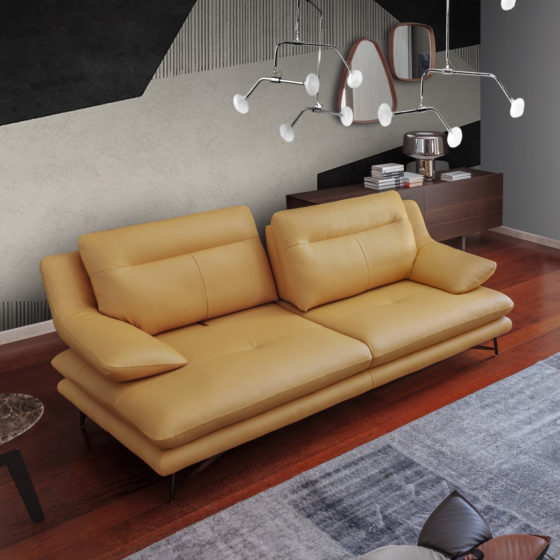 Leder Sofa 3 Sitzer