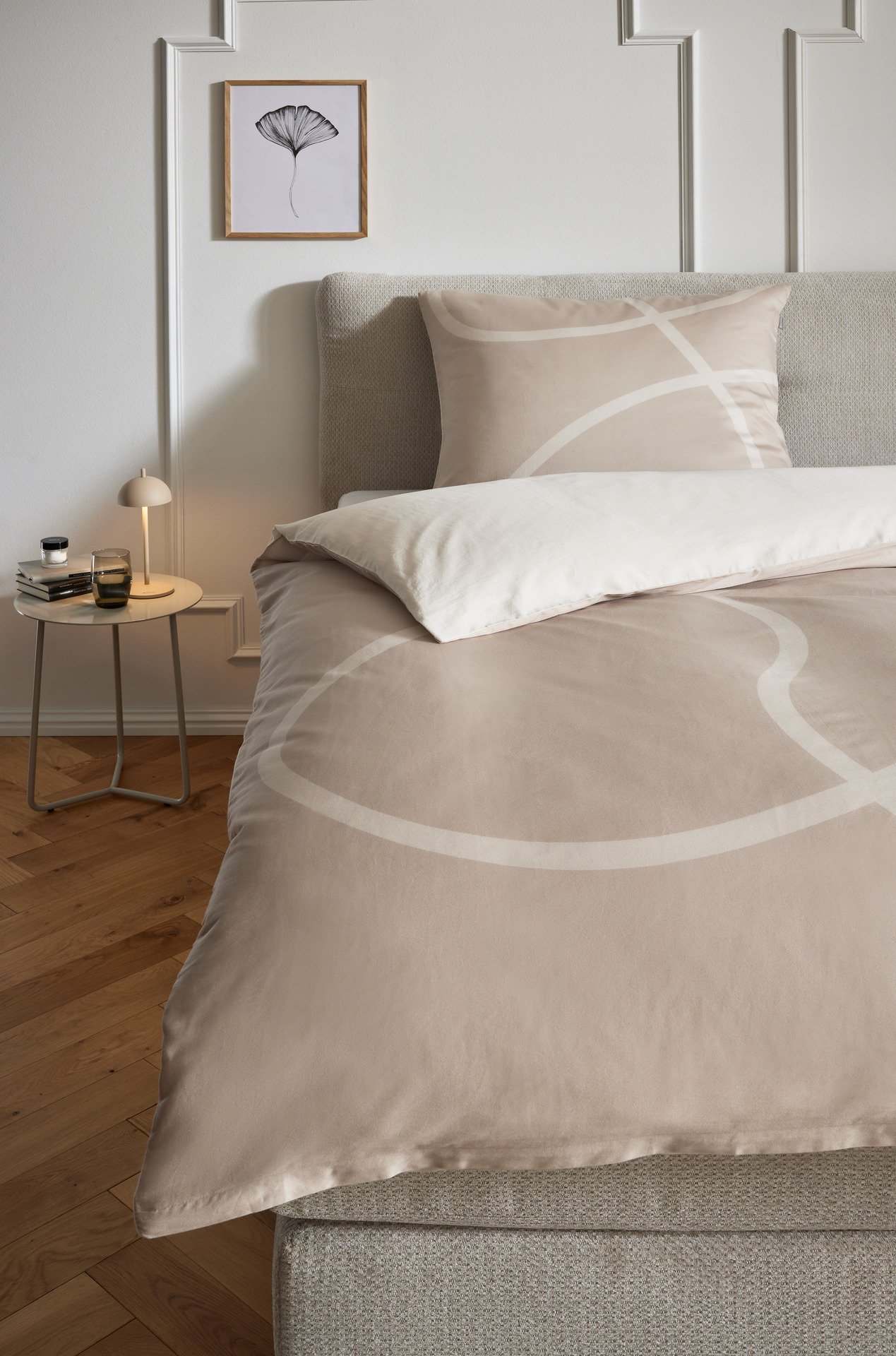 Musterring Satin Bettwäsche JustB Artsy greige-offwhite online kaufen ...